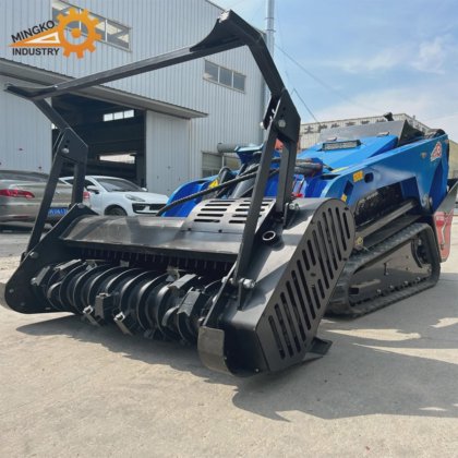 Mini Compact Utility Kubota Skid Steer Front End Mulcher Attachment ...