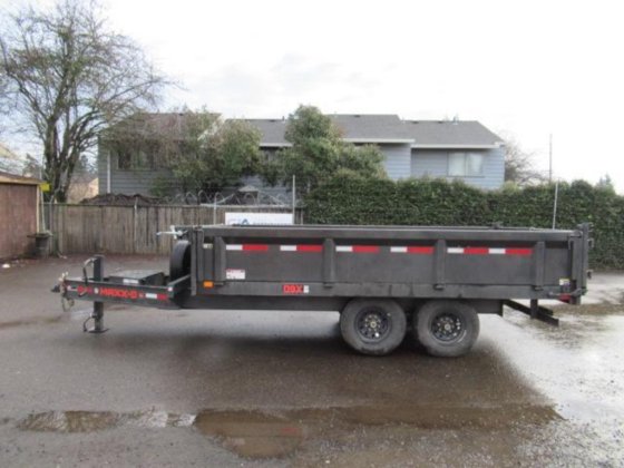 2022 Maxey Maxx D D9x 14 X 8 Tandem Axle Deckover Dump Trailer In