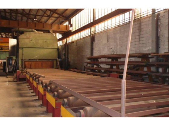 Roller conveyor pass-through shot blast machine product code: 29503 in ...