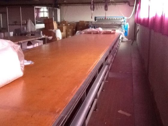Roll loader for BKR table and folding table in Faenza, Italy