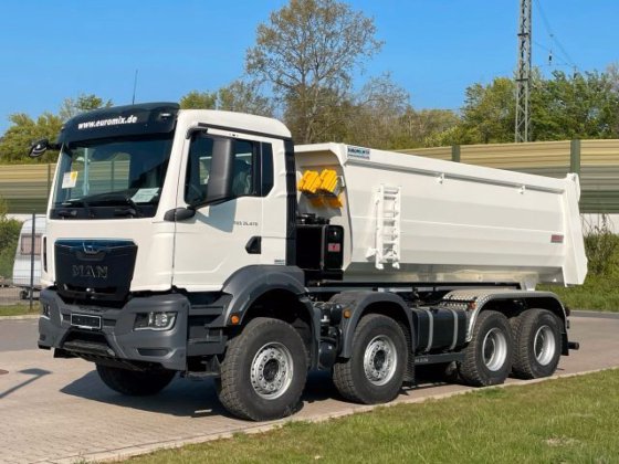 2023 MAN TGS 41.480 8x4 EuromixMTP dump truck in Porta Westfalica, Germany