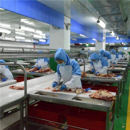 Automatic Slaughterhouse Equipment Fresh Donkey Camel-meat Beef Factory ...