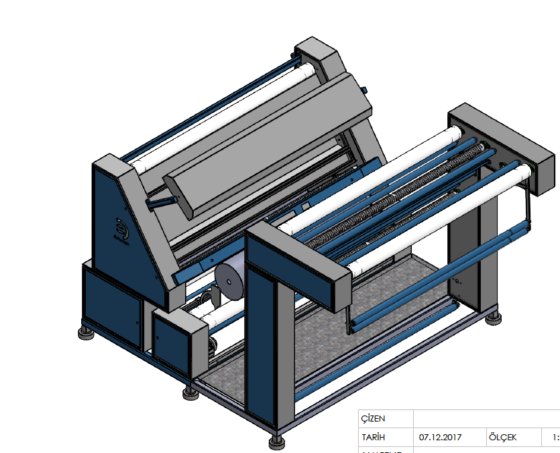 Empenzo Open Width Knited Fabric Inspection Machine Working Width: 2400 ...