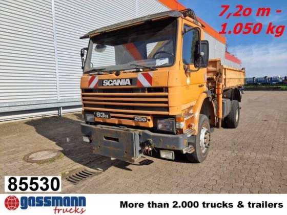 1995 Scania 93H 250 4x4 with crane Palfinger PK8000, #85530 in Bovenden ...