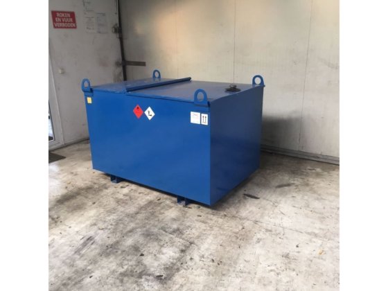 1999 Kiwa IBC Elzinga Machinefabriek 1000 liter IBC Diesel tank with ...