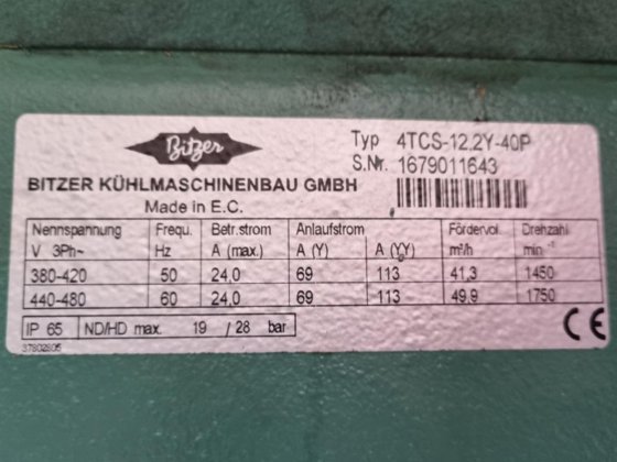 Bitzer 4TCS-12.2Y-40P in Hillegom, South Holland, Netherlands