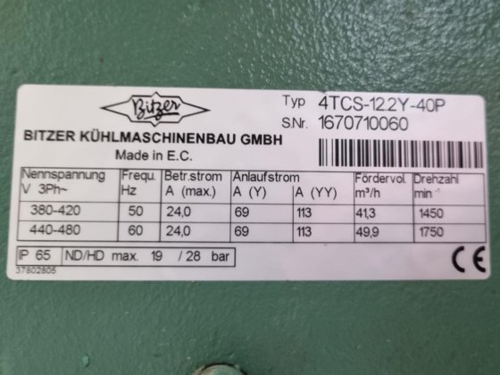 Bitzer 4TCS-12.2Y-40P in Hillegom, South Holland, Netherlands