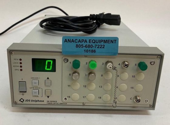 JDS Uniphase (JDSU) SB Series Fiber Optic Switch SB1C10051+27XF00FP ...
