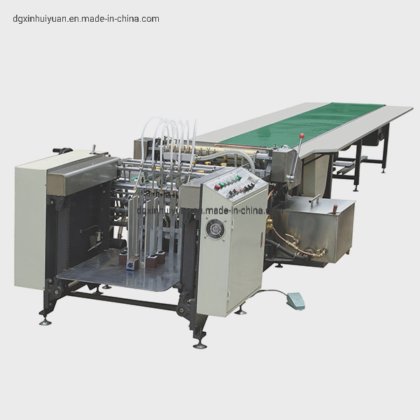 PLC Control Automatic Adjustment Big Size Shoe Box Making Machine in ...
