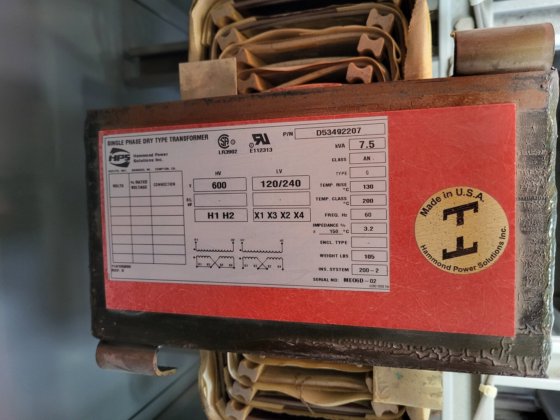 SIEMENS Transformer MCC Bucket 7.5kVA Single-Phase Dry Type ...