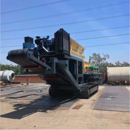 Crawler type earth rock separator,Mud clay stone separator,Butterfly ...