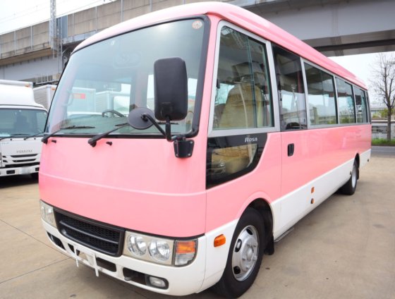 Mitsubishi Rosa small bus microbus PDG-BE64DJ in Tokyo, Japan