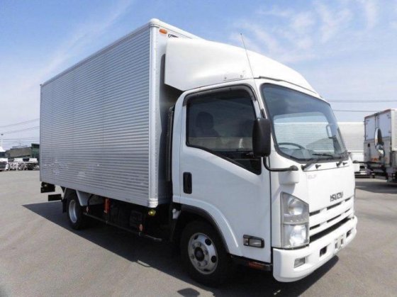 Isuzu Elf Small Size Aluminum Van Wide Long TKG-NPR85AN in Tokyo, Japan