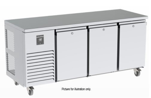 PRECISION MCU 311-UTTT - 3 Solid Doors Undercounter Refrigerator with 3 ...