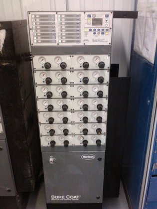 Nordson Surecoat Automatic 14 Gun Powder Coating System w/ Versa Spray ...