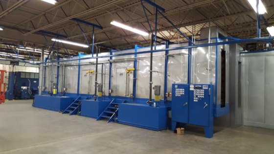 3-Stage AIS / Nordson Powder Coating System Design in Berlin, WI, USA