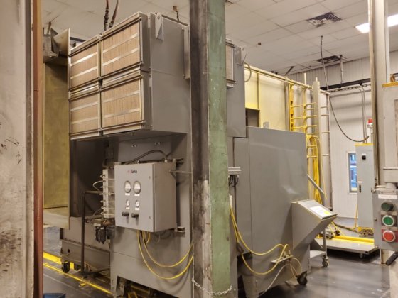 ITW Gema Reclaim Powder Booth System in Berlin, WI, USA