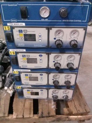 Nordson Sure Coat 4-Gun Automatic Powder Coating System w/ Versa Spray ...