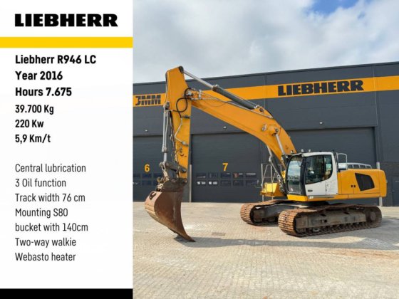 2016 Liebherr R946 LC in Ronnede, Denmark