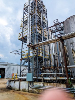 Methanol Distillation Column in Mississippi, USA