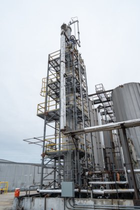 Methanol Distillation Column in Mississippi, USA