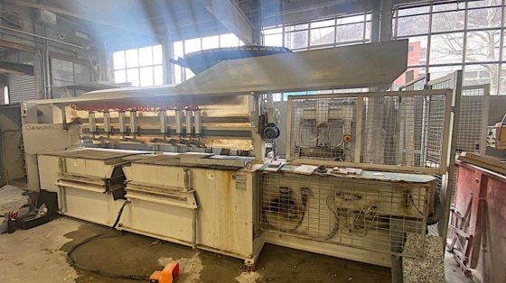 Edge polisher with bench Comandulli Speedy System in Bergamo, Italy