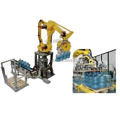 bottle can bucket barrel gallon robot palletizer stack robot bottle can ...
