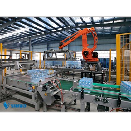 bottle can bucket barrel gallon robot palletizer stack robot bottle can ...
