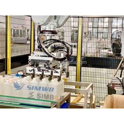 bottle can bucket barrel gallon robot palletizer stacker robot bottle ...