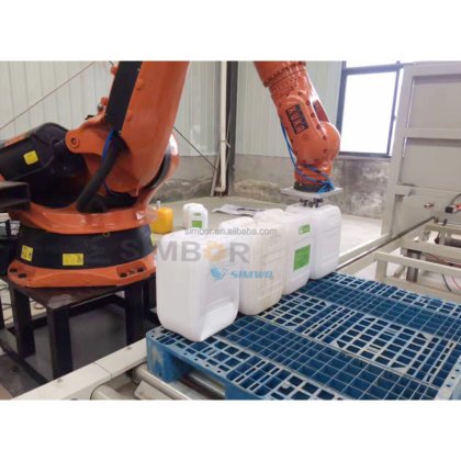 Plastic glass bottle robot palletizer bottle stack robot bottle jar ...