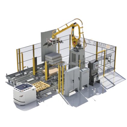 Plastic glass bottle robot palletizer bottle stack robot bottle jar ...