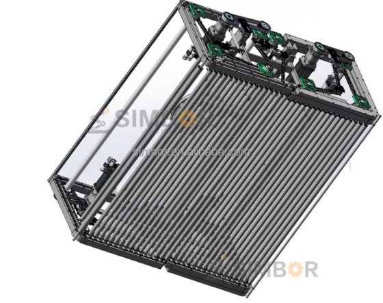 Pallet one layer palletizer robot stack can bottle package box whole ...