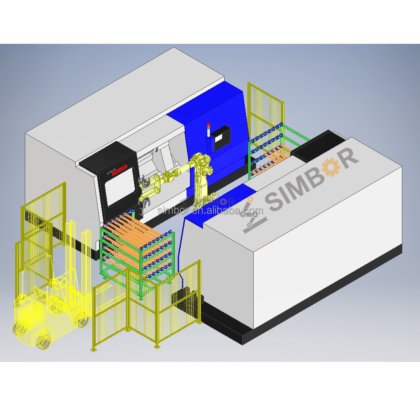 robot CNC parts load unload milling grinding punching drilling lathe ...