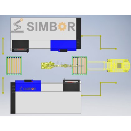 robot CNC parts load unload milling grinding punching drilling lathe ...