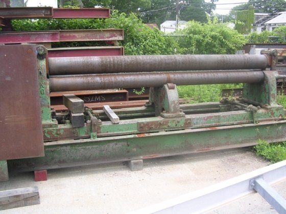 .250" x 10' Kling 3 Roll Power Driven Pyramid Type Bending Roll W/Drop ...