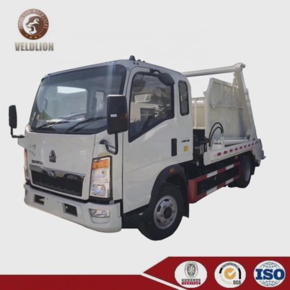 HOWO 4X2 Small Size 3m3 3 Tons 3tons Swing Arm Skip Loader Garbage ...