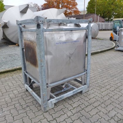 1000 liter container, Aisi 304 in Bremen, Germany