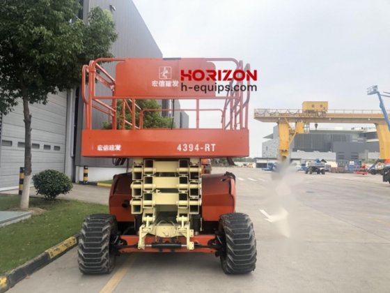 2017 JLG 4394RT Engine Powered Scissor Lift 43'H Rough Terrains Series ...