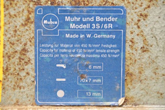 Hand lever shears from Mubea - 3S / 6 R 29160 in Wiefelstede, Germany