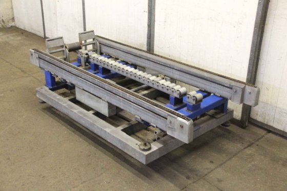 Chain conveyor with steel load cell - for EURO pallets 26839 in ...