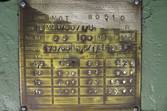 DC motor 4,5-16 kW 220-3200 rpm from Kessler - GM50/60/1/U 26625 in ...