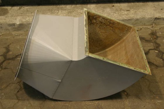 Ventilation duct angle of steel - 550 × 450/515 mm 13431 in Wiefelstede ...