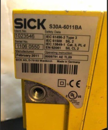 original sick safety laser scanners S3000 Professional Sensor Proximity ...