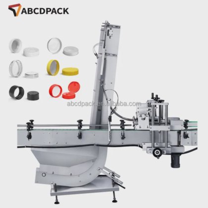 Hot Sales Cap Feeder Elevators Automatic Capping Machine With Bulk Lid ...