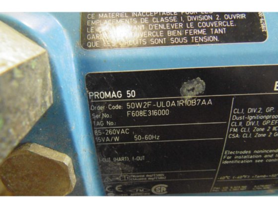 Endress & Hauser Promag 50W Electromagnetic Flow Meter C/W 10" Flanges ...