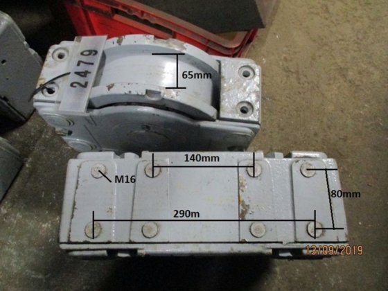 Wheel block DEMAG DRS 250 in Amel, Belgium