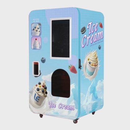 Deluxe Chinese Origin Ice Cream Vending Machine for Instant Snacks in ...