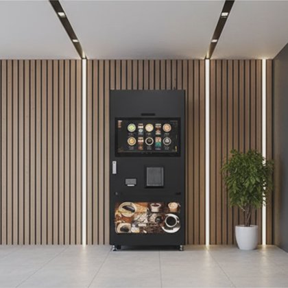Premium Stand-up Coffee Vending Machine with Syrup Dispenser in ...
