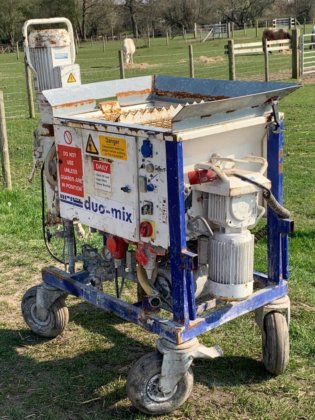 M Tech Duo Mix Plastering Machine Plaster Render Screed 415v in ...