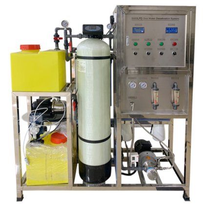 5000LPD salty water purifier seawater desalination system ocean brine ...